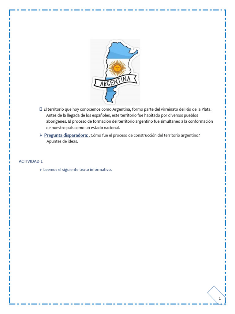Proceso de formación del territorio argentino | PDF | América del Sur ...