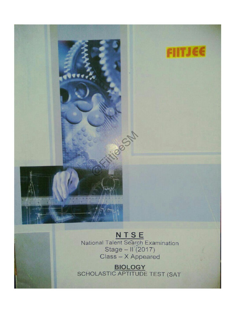 Fiitjee Ntse - Health and Diseases | PDF