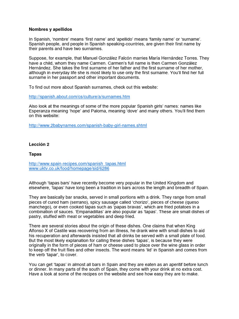 Free Resources - Pasos 1 Spanish Beginner's Course | PDF | Spanish Cuisine