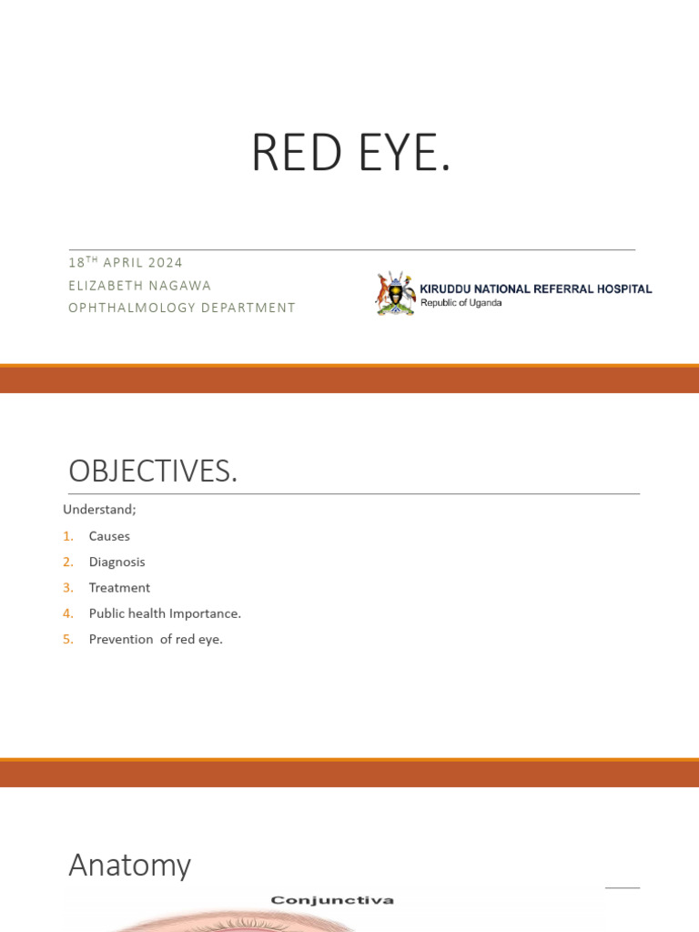 Red Eye: Causes, Diagnosis, and Treatment | PDF | Diseases And ...