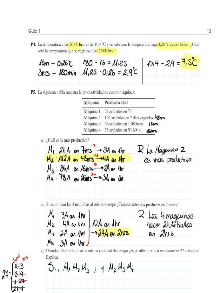 Guia 1 Matematica Resuelta 2024 | PDF