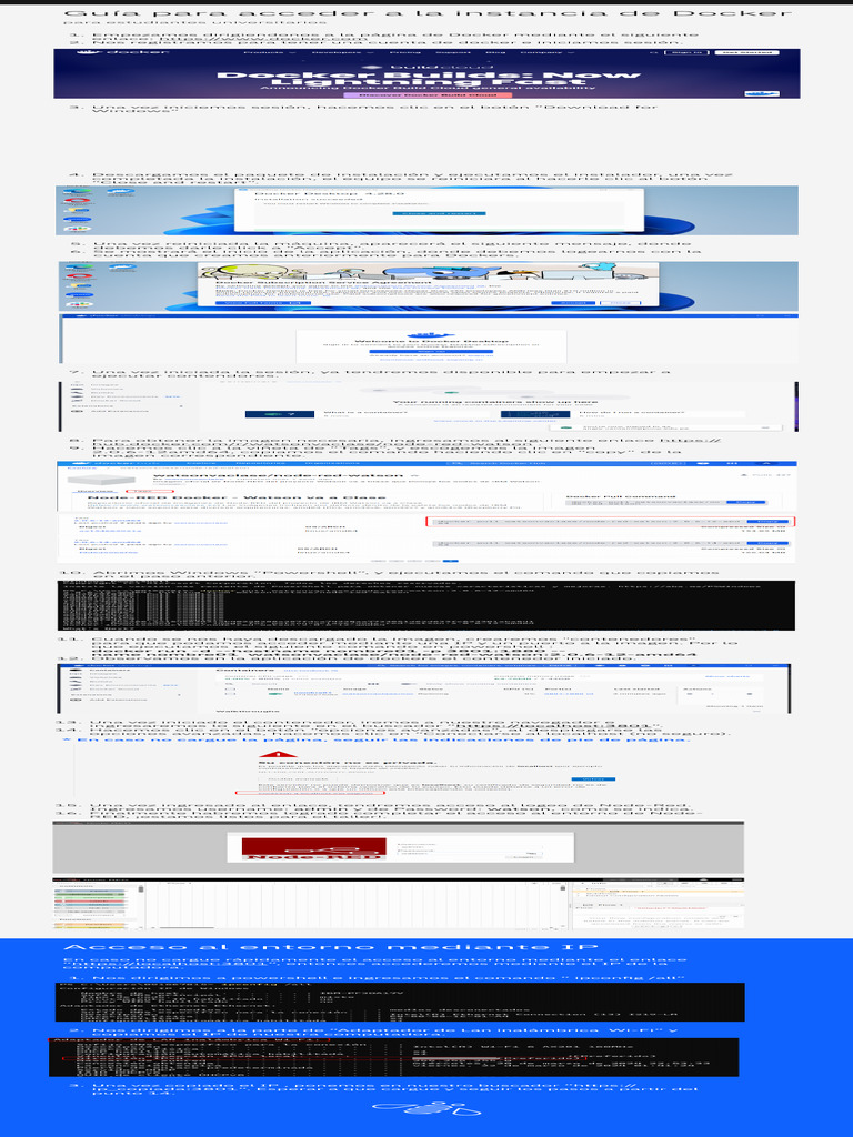3.guia para Acceder A Dockers | PDF | Software | Telecomunicaciones