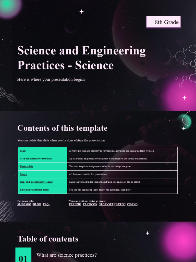 Science and Engineering Practices Guide | PDF | Planets | Mercury (Planet)