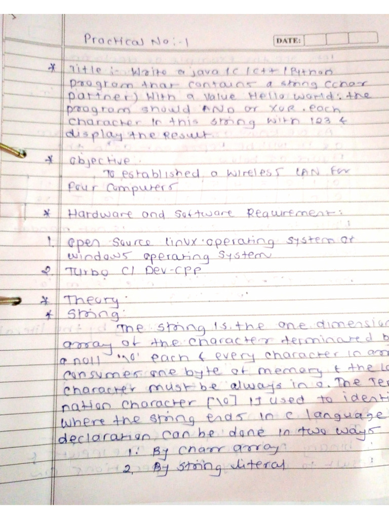 Is Practical No 1 | PDF