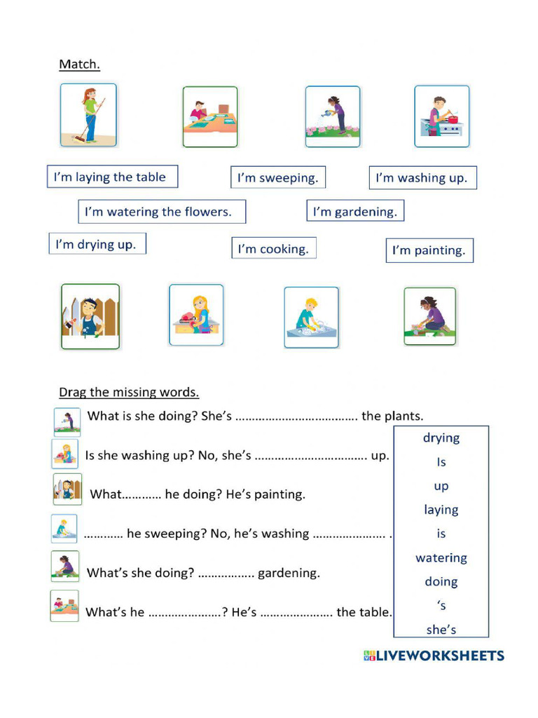 Worksheet Unit 4 - Learn With Us 4 | PDF