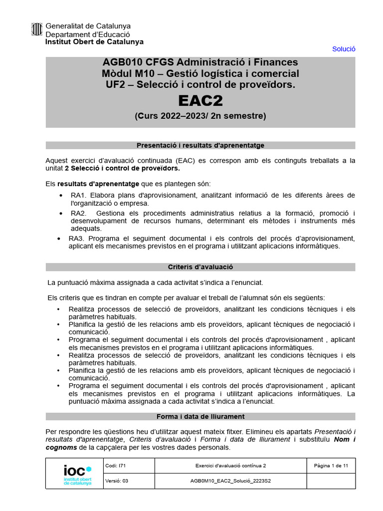 Agb0m10 Eac2 2223s2 Solucio | PDF | Responsabilidad social corporativa | Sustentabilidad
