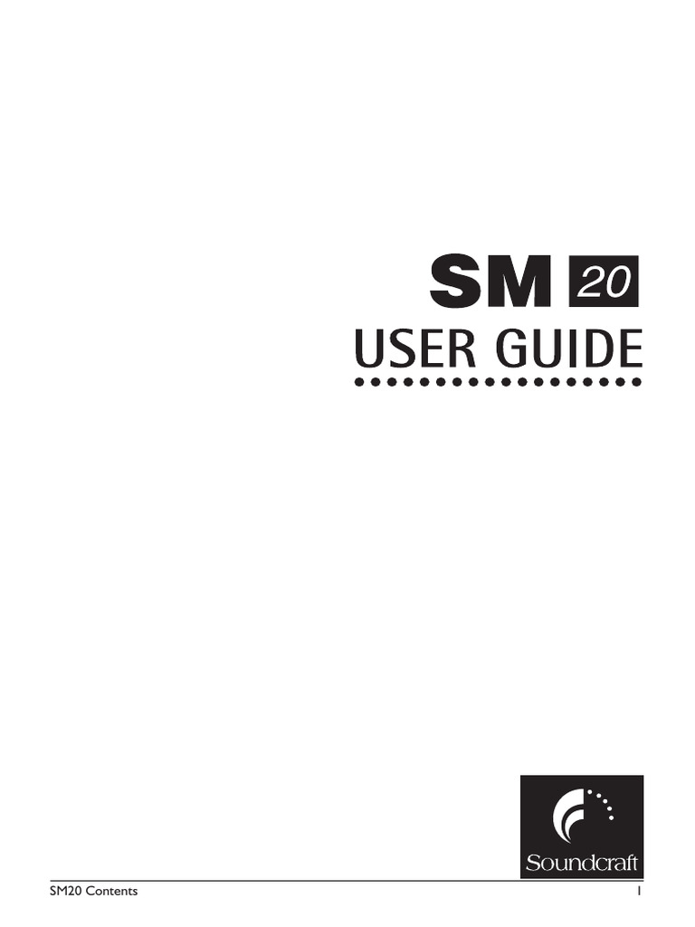 sm20 User Guidekk | PDF | Electrical Connector | Mains Electricity