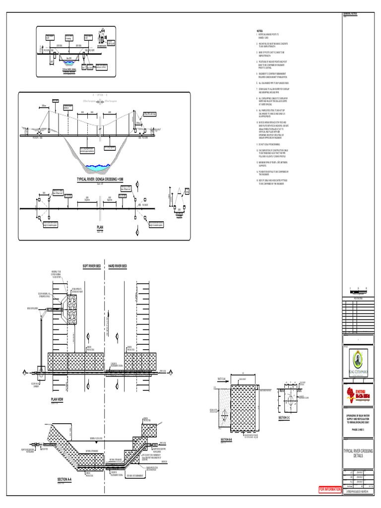 Appendix 7_Design Drawings | PDF | Pipe (Fluid Conveyance) | River