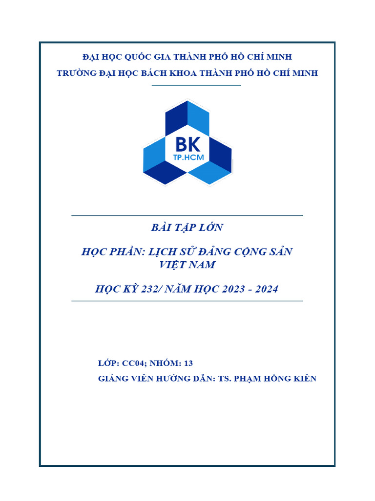 CC04 BTL Nhóm 13 | PDF