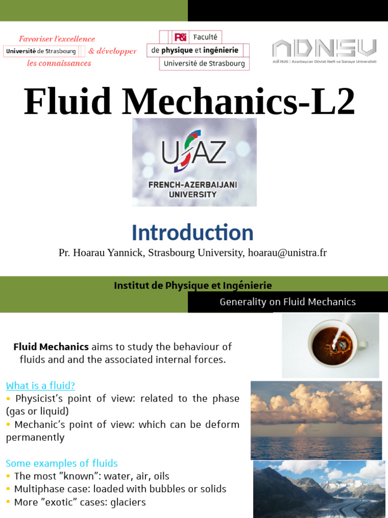 CM0 L2 Mecaflux | PDF | Fluid Mechanics | Chemical Engineering
