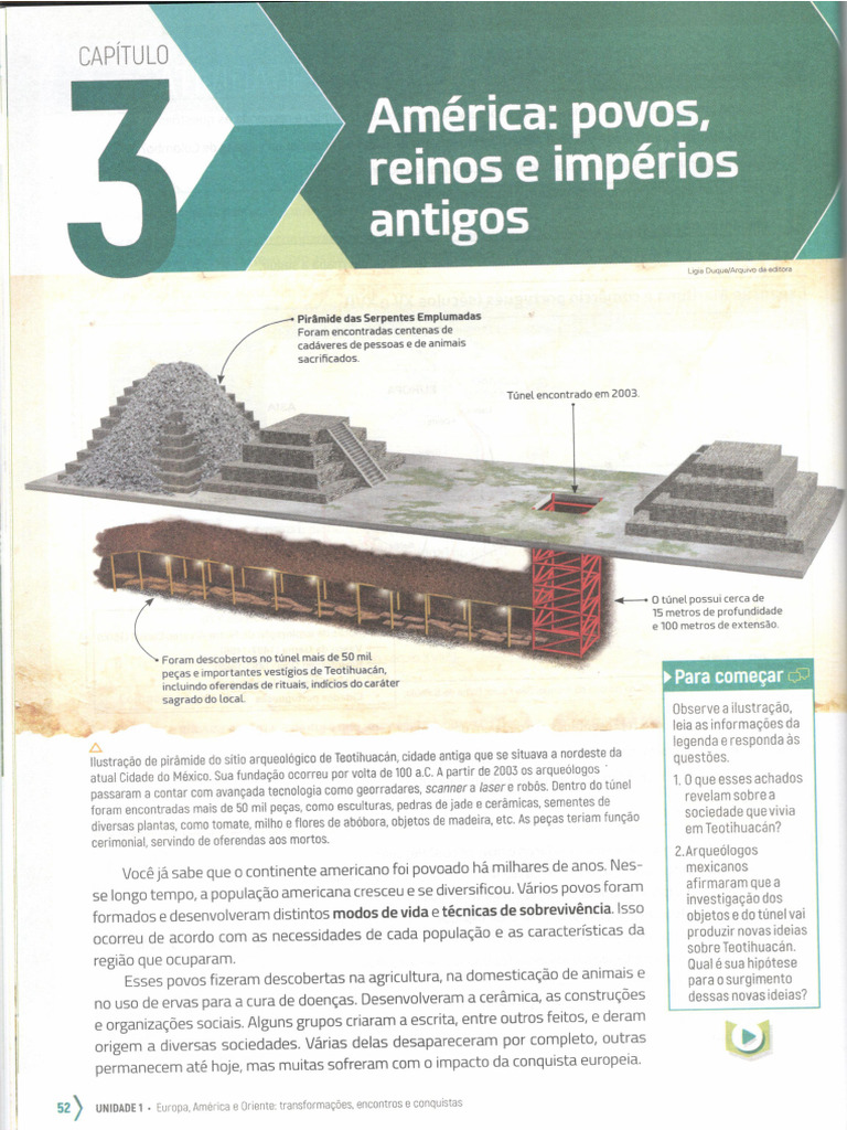 3 - América Povos Reinos Impérios Antigos - Hist 7 Ano | PDF