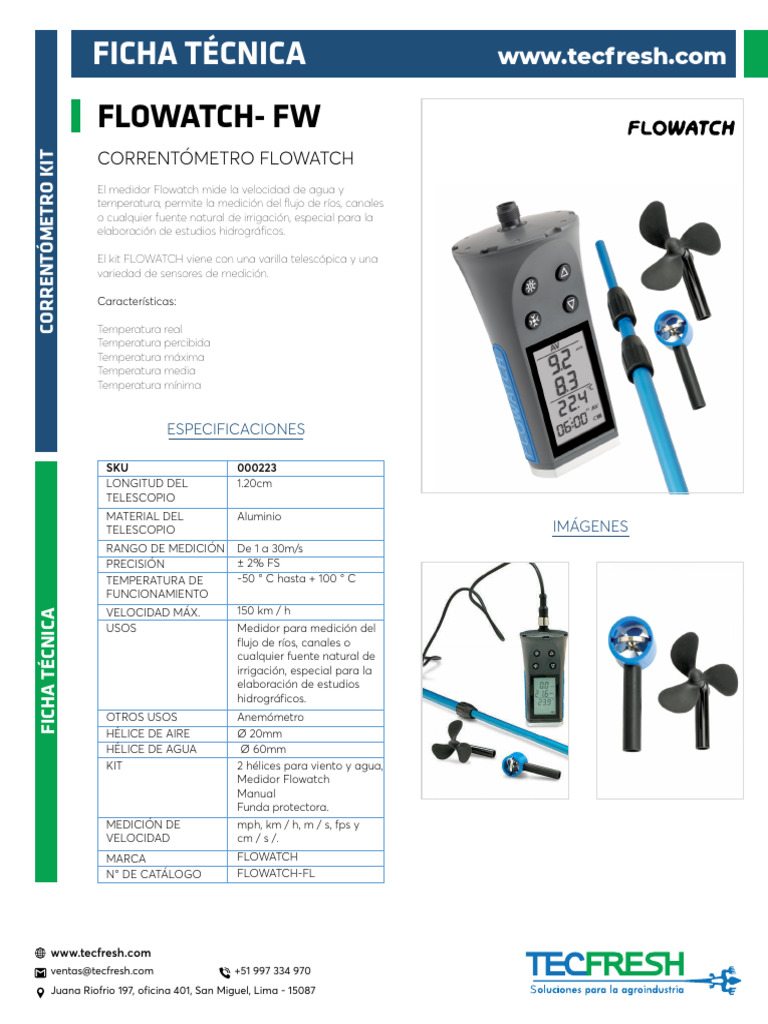 FT Flowatch FW | PDF