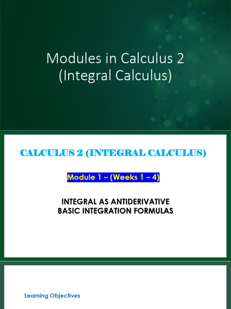 MODULE 1. Indefinite Integrals Formulas | Download Free PDF | Integral | Function (Mathematics)