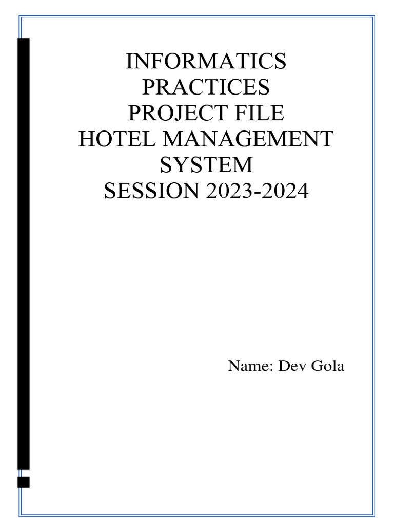 IP Project File CYBER CAFE MANAGEMENT | PDF | Computing | Computer ...