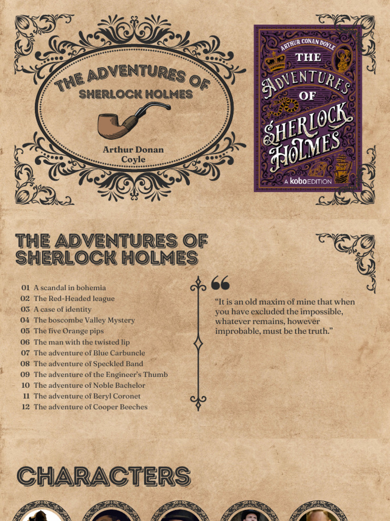 The Adventures of Sherlock Holmes | Download Free PDF | Sherlock Holmes ...