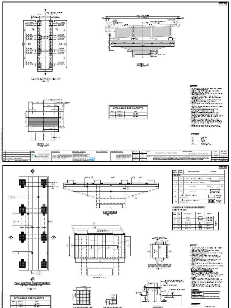 Pier Cap Reinforcement Details | PDF | Infrastructure | Economies