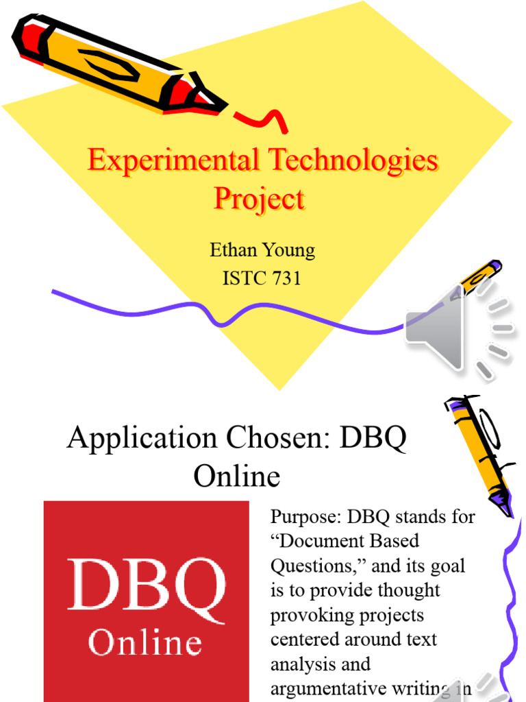 Experimental Technologies Project | PDF | Pedagogy | Essays