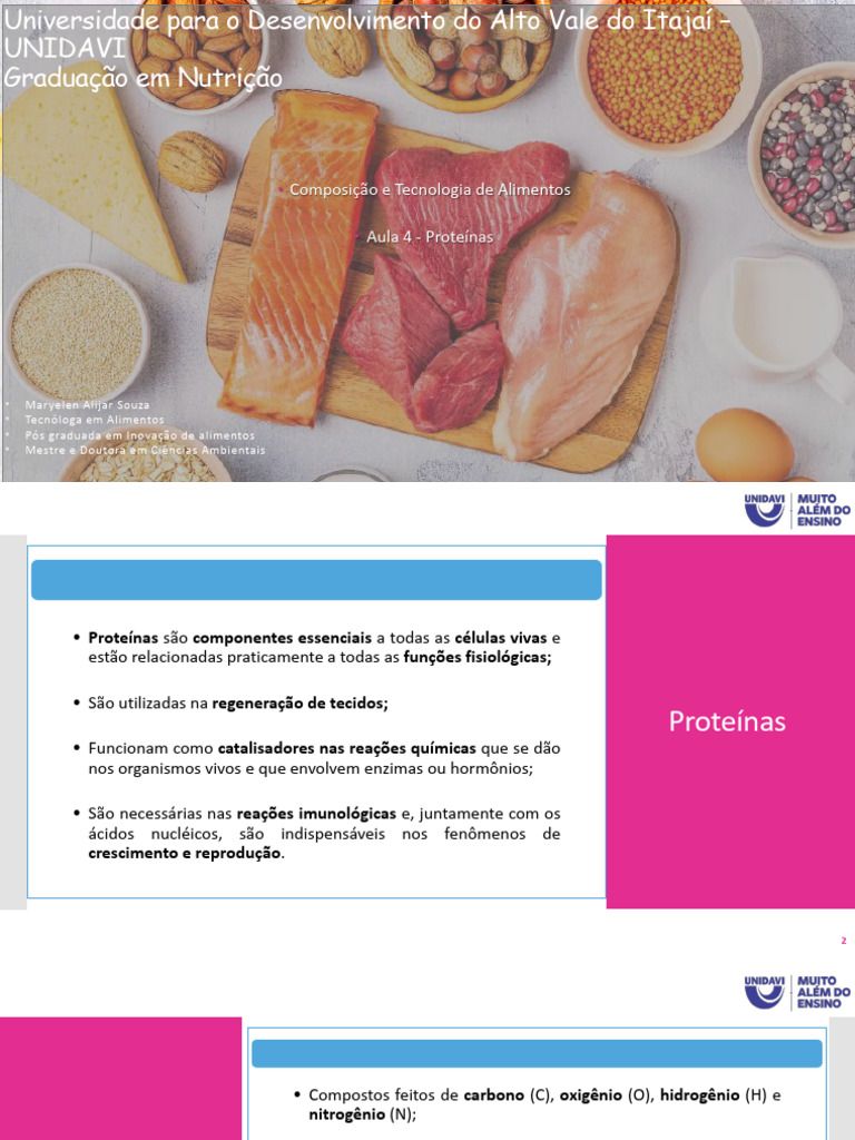 Aula 4 - Proteína | PDF | Proteínas | Aminoácido
