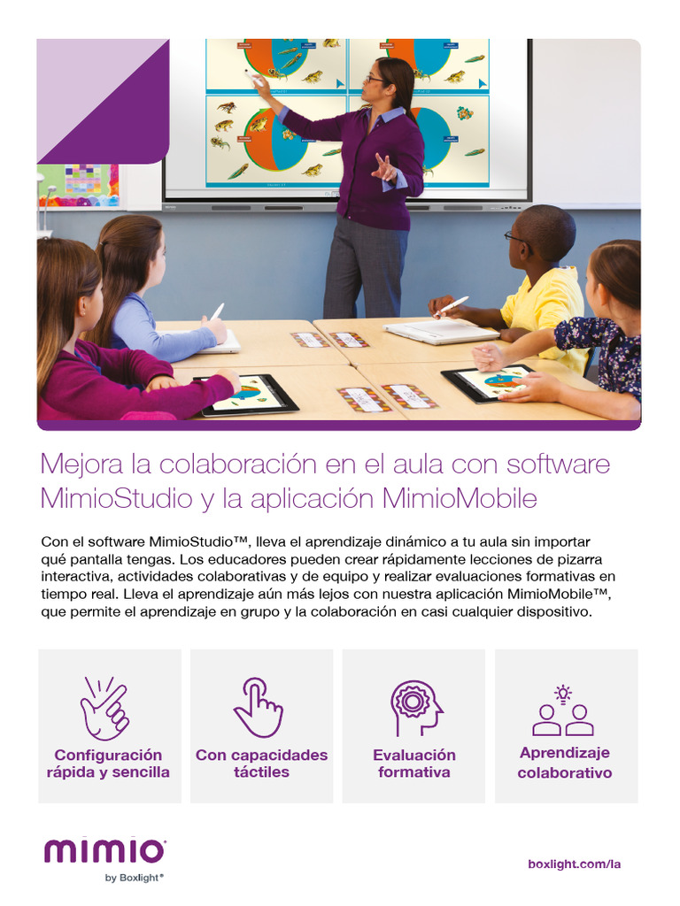 Mimiostudio Brochure La Spanish | PDF | Tableta | Software de la aplicacion