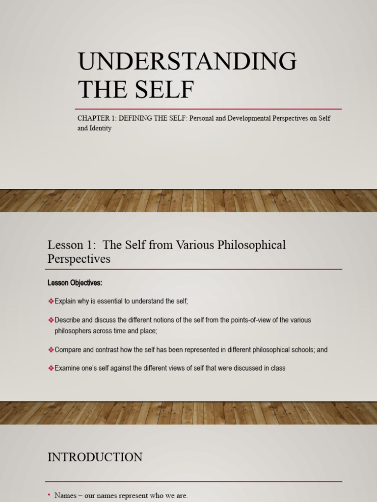UNDERSTANDING THE SELF Prelim | PDF | Self Esteem | Soul