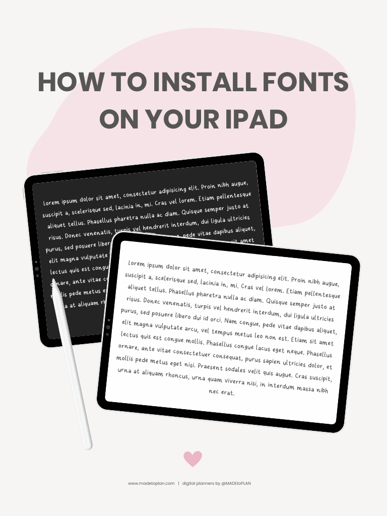 How To Install Fonts On Ipad | PDF