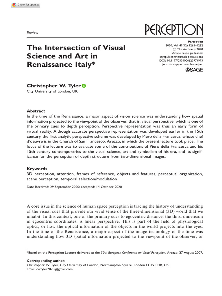 Visual Science and Art in Renaissance Italy | PDF | Tetrahedron ...