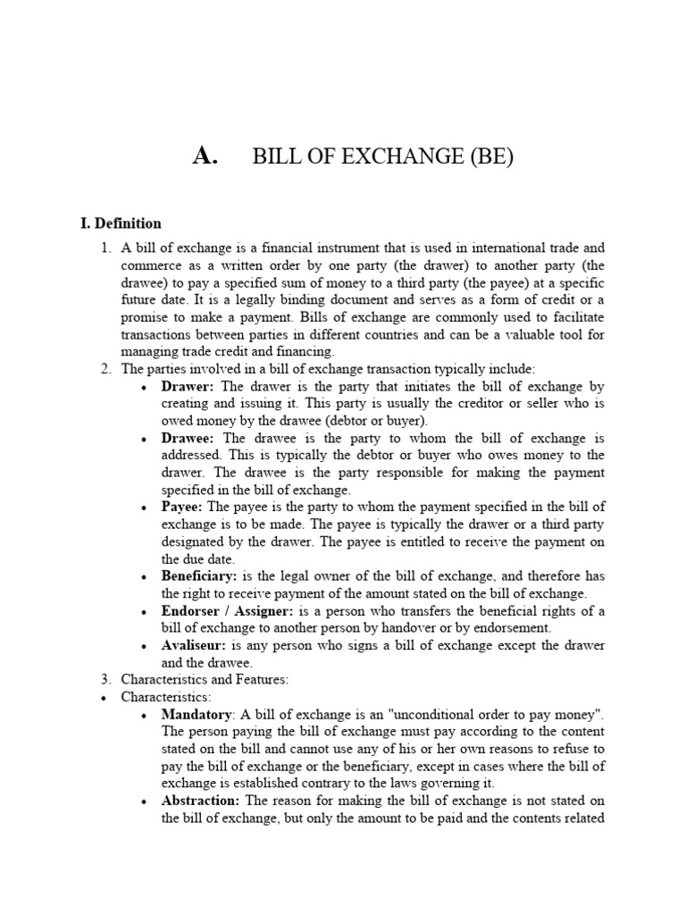 Bill of Exchange | PDF | Negotiable Instrument | Banks