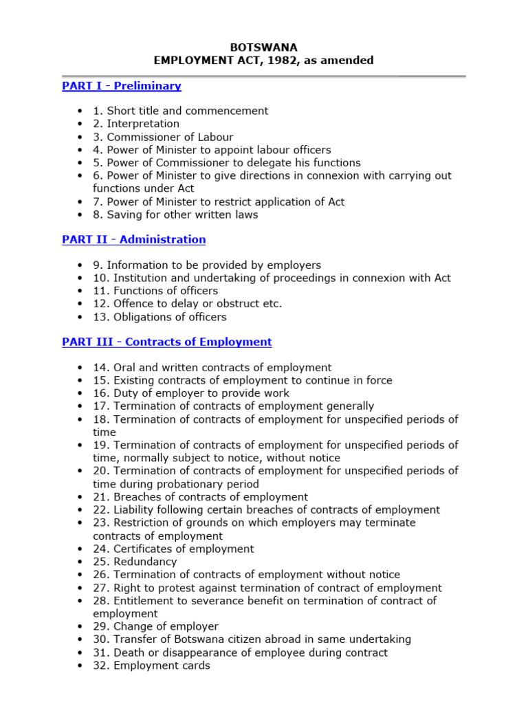 Employment Act of 1982 | PDF | Cost Of Living | Employment