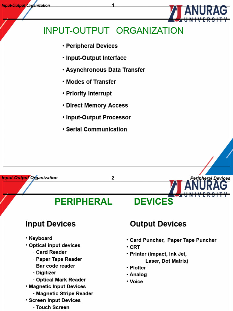 Unit IV | PDF | Input/Output | Computer Data Storage
