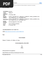 R. v Constanza Case Summary (1997) | PDF | Assault | Appeal