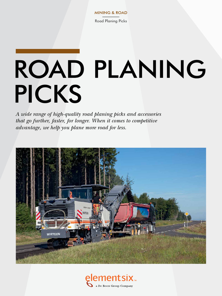 Element Six Road Planing Picks Overview | PDF | Secondary Sector Of The ...