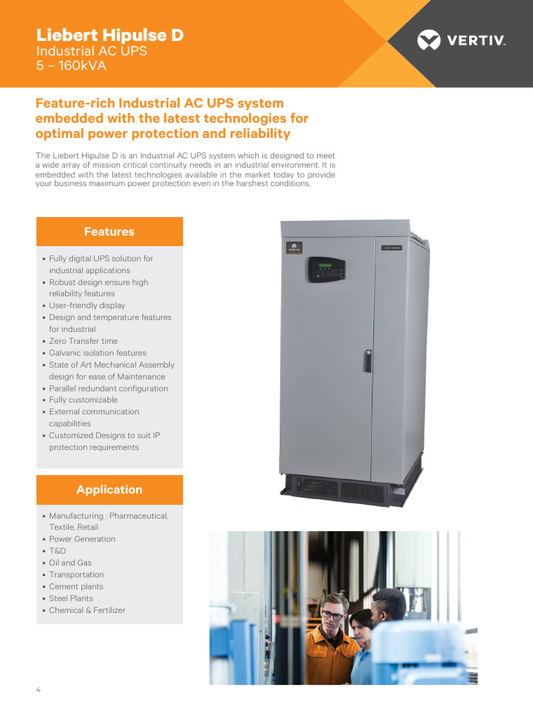 Liebert Hipulse D Data Sheet | PDF | Foreign Language Studies