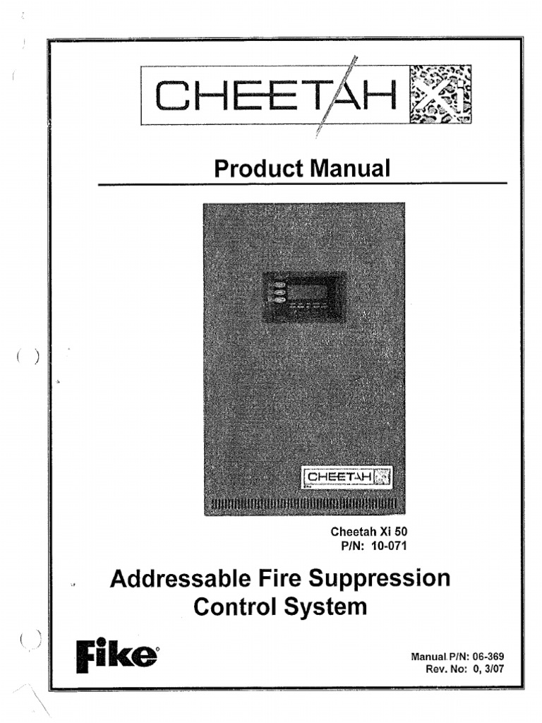 Cheetah Xi 50 Product Manual | PDF