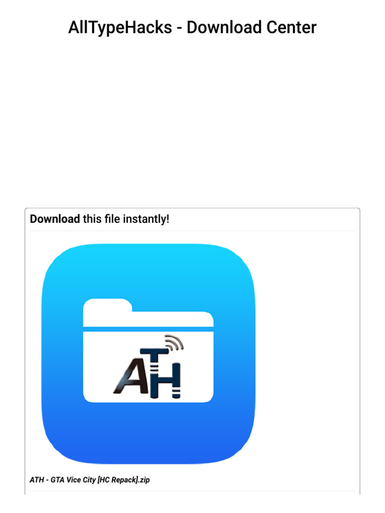 ATH GTA Vice City HC Repack Download | PDF