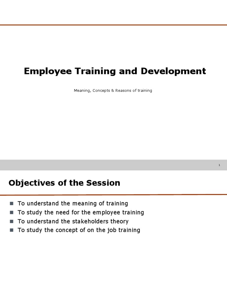 Employee Training and Development: Meaning, Concepts & Reasons of ...