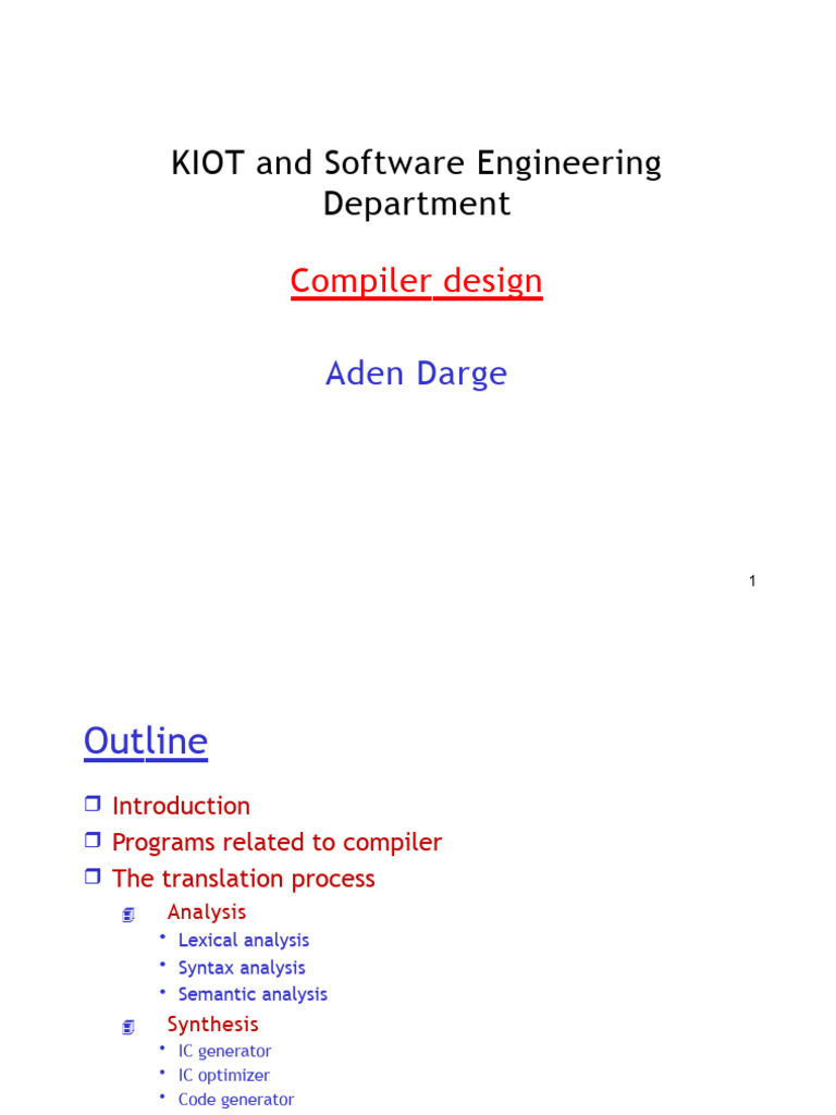 Chapter 1 | Download Free PDF | Compiler | Parsing