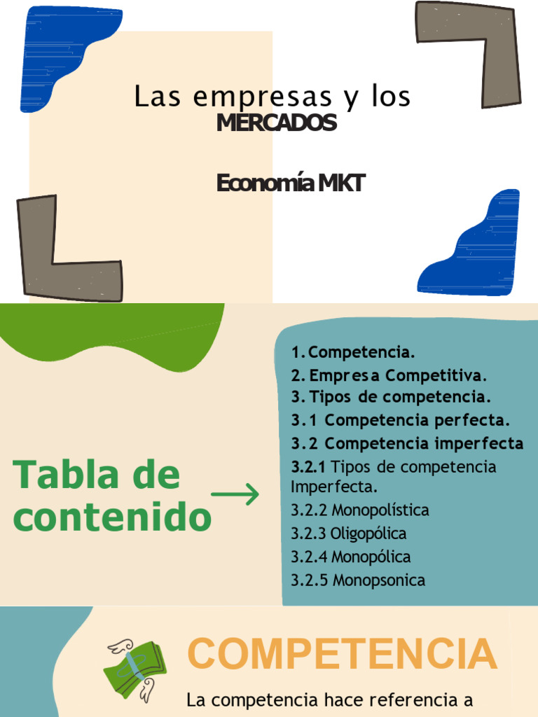 Tipos de Competencia Economia | PDF | Mercado (economía) | Monopolio
