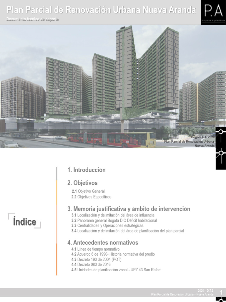 Plan Parcial Nueva Aranda | PDF | Bogotá | Renovación urbana