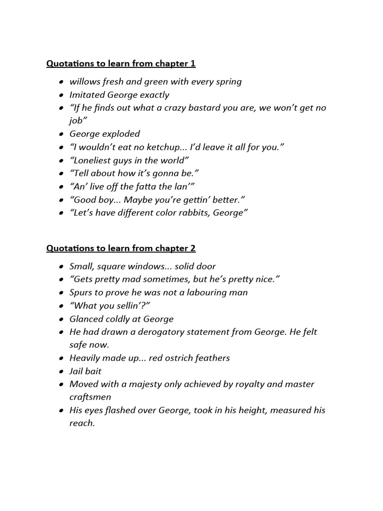Quotations To Learn | PDF | Young Adult | General Fiction