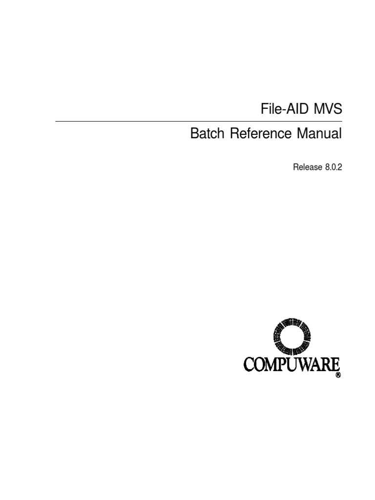 Fileaid Batch Reference | PDF | Bracket | Parameter (Computer Programming)