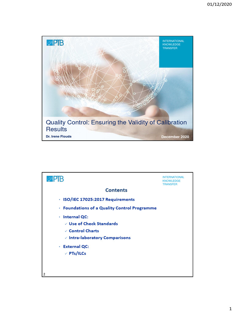 2020 Validity Results | PDF | Calibration | Accuracy And Precision