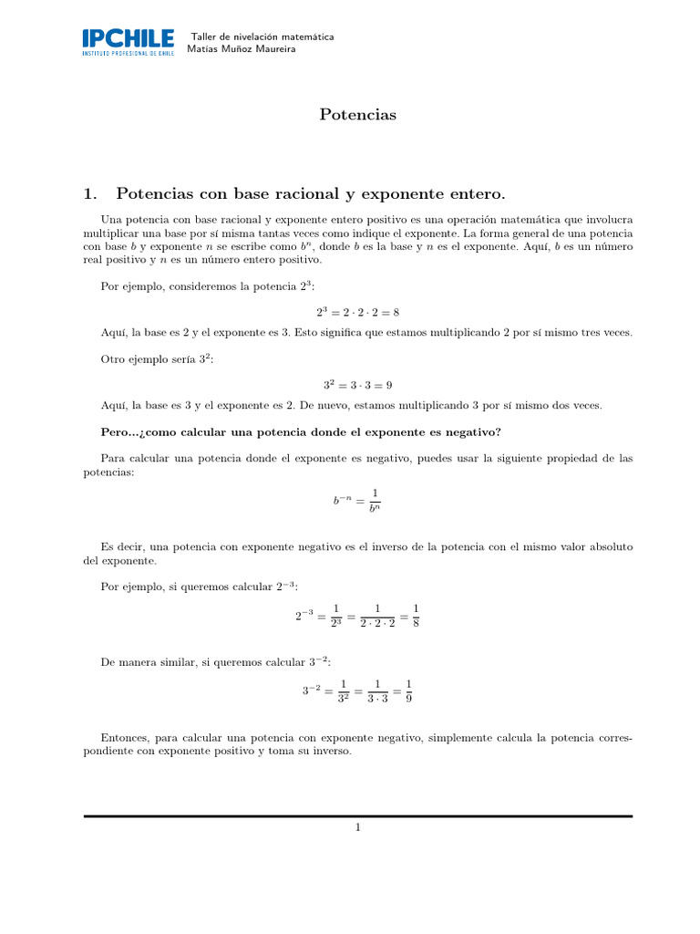 Propiedades de Potencias y Raíces | PDF | Exponenciación | Multiplicación