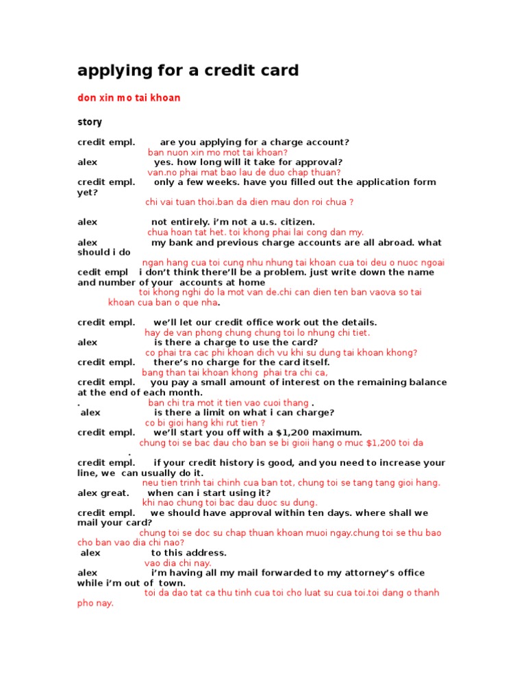 Credit Card Application Process Explained | PDF