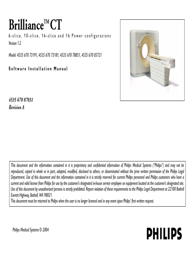 Brilliance CT: 6-Slice, 10-Slice, 16-Slice and 16 Power Configurations | PDF | Bios | Windows ...