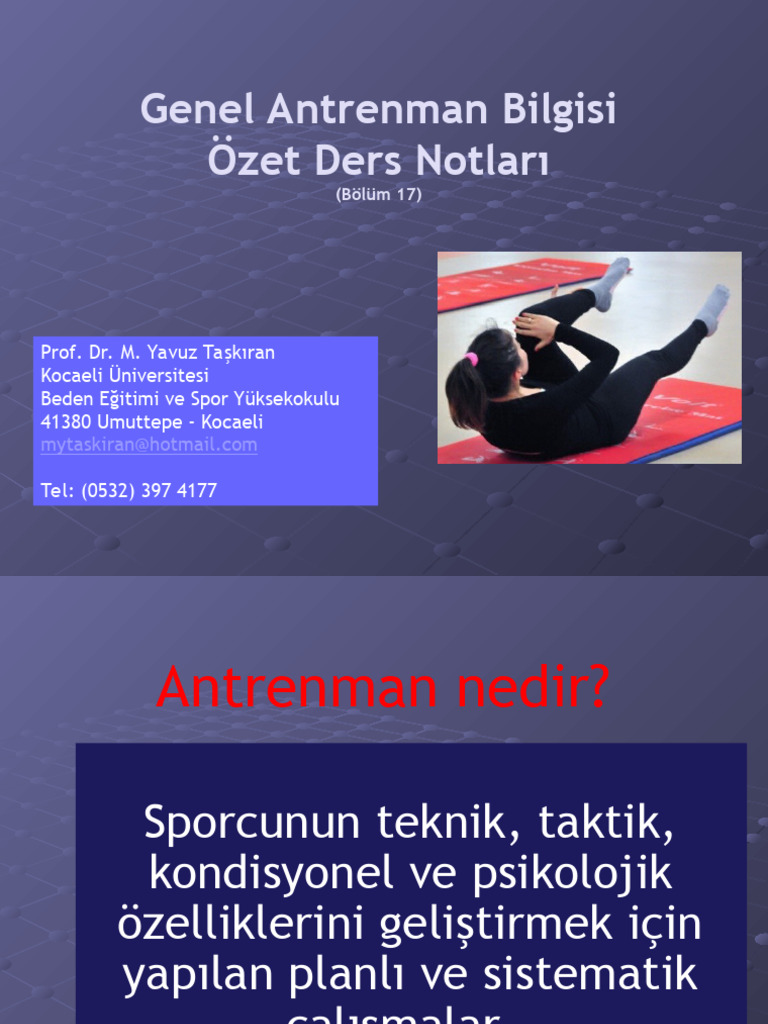 Genel Antrenman Bilgisi | PDF