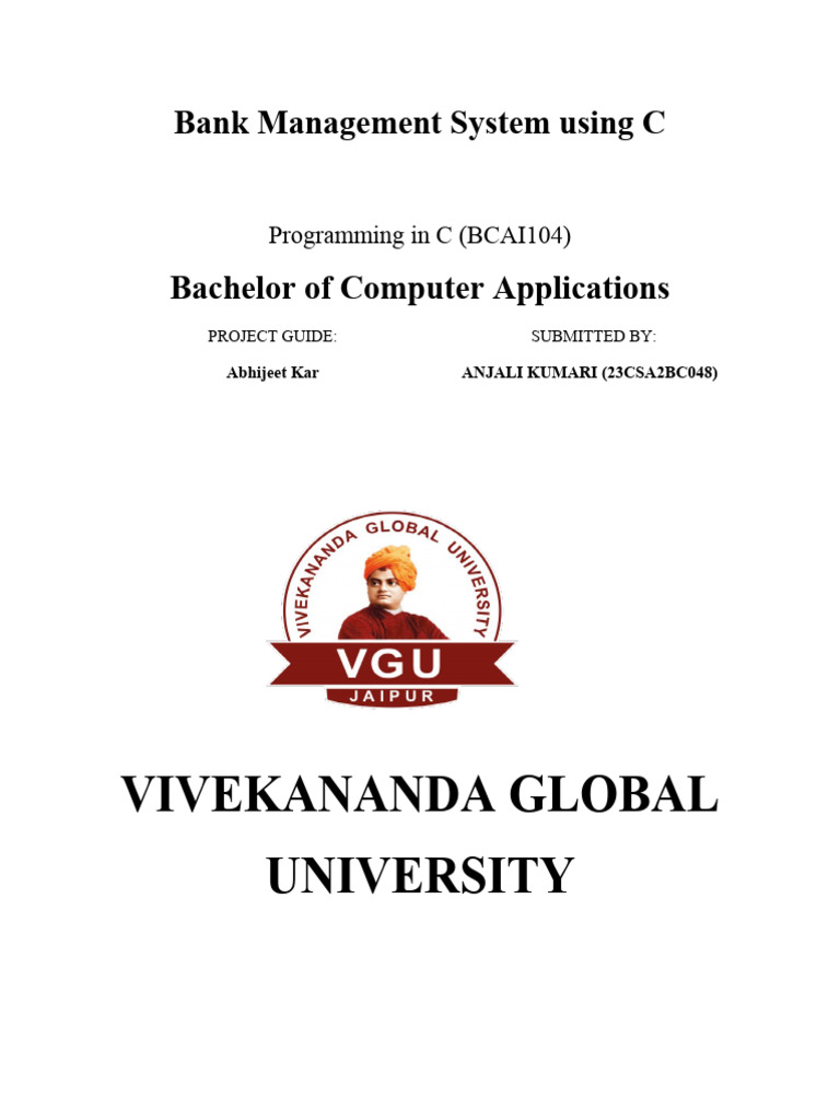 Bank Management System Using C Pdf Security Computer Security