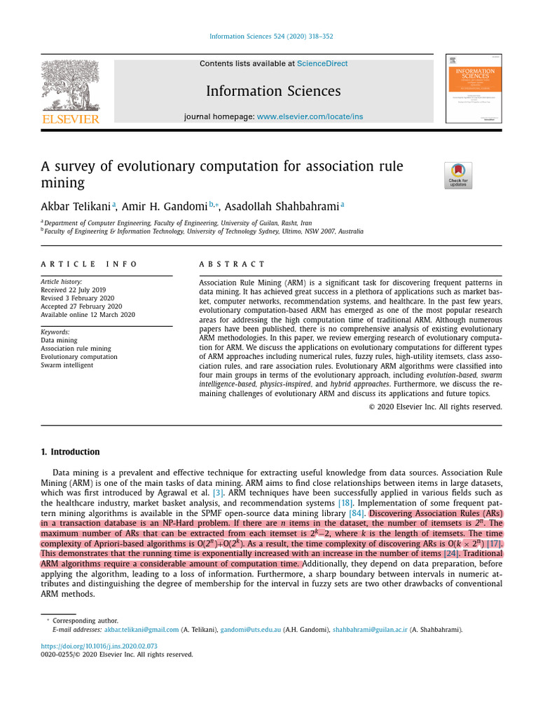 A Survey of ARM As A Np-Hard Problem | PDF | Metaheuristic | Algorithms ...