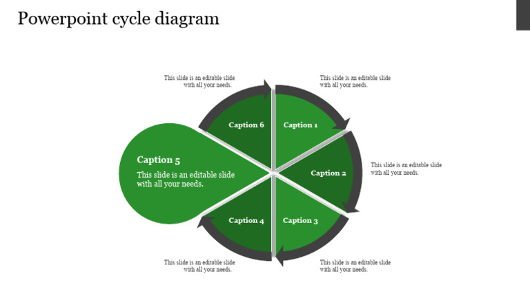 Editable PowerPoint Cycle Diagram | PDF