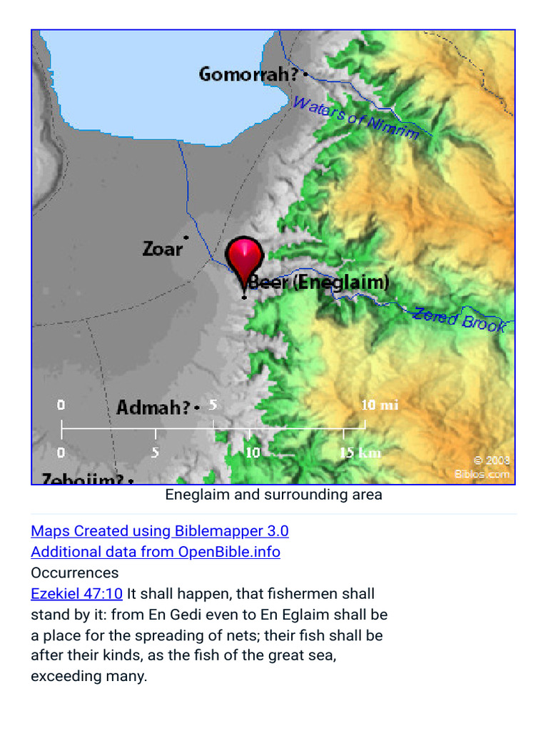 Bible Map - Eneglaim | PDF