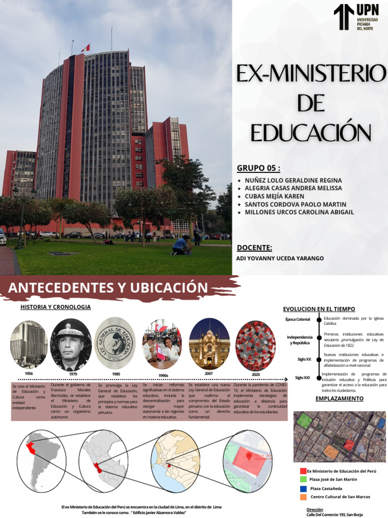 Ex Ministerio De Educación Pdf Perú Lima